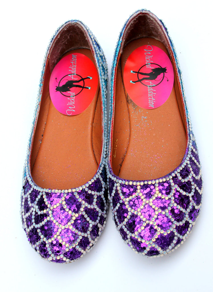 Crystal Ombre Mermaid Flats – Wicked Addiction